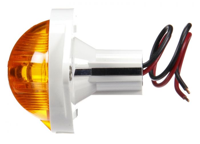 Truck-Lite Incandescent Yellow Round 1 Bulb Side Turn Signal White ...