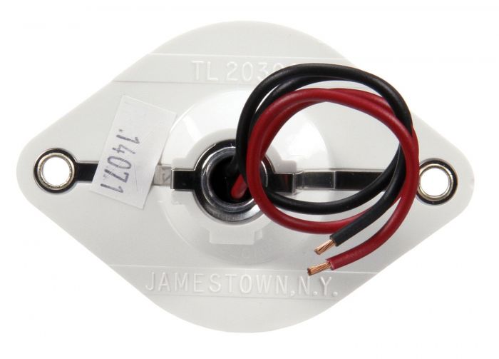 Truck-Lite Incandescent Yellow Round 1 Bulb Side Turn Signal White ...