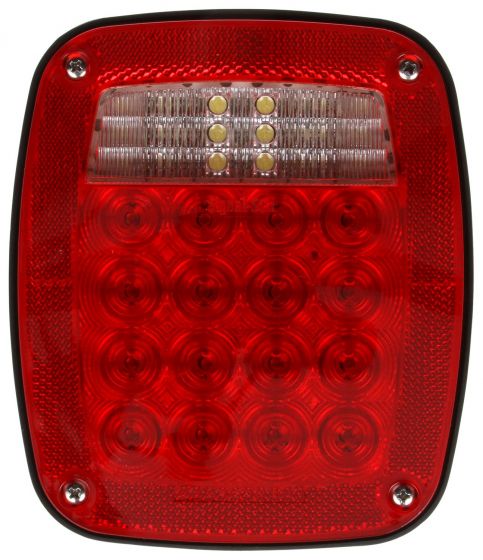 Truck-Lite Signal Stat LED Red Clear Acrylic Lens LH Combo Box Light 3 ...