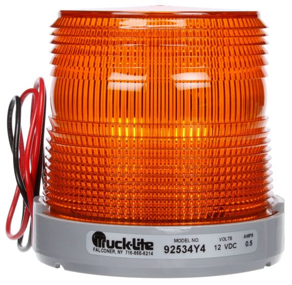 Truck-Lite LED Low Profile Beacon Yellow Permanent Mount Pipe Mount ...