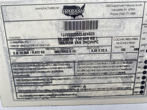 2012 WABASH NATIONAL WABASH NATIONAL - Bergey's Truck Centers: Medium ...